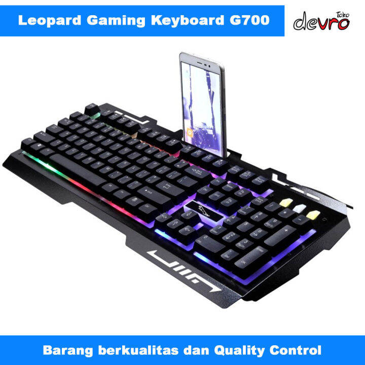 Keyboard PC Laptop - Gaming Keyboard dgn LED - Leopard G700 | Lazada ...