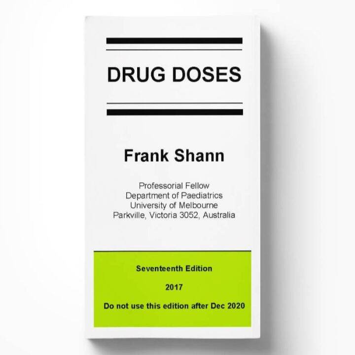 Frank Shann Drug Doses 17th Edition | Lazada