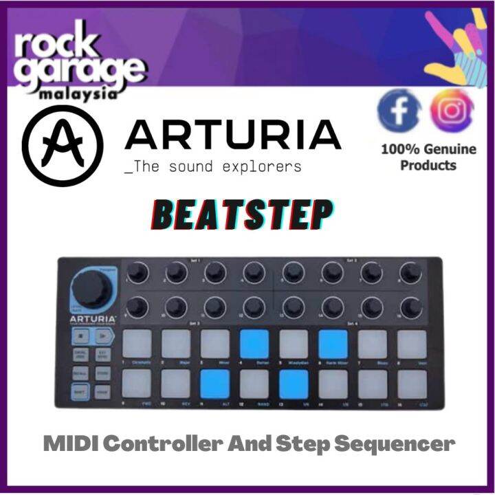 Arturia Beatstep MIDI Controller And Step Sequencer - Black Edition ...