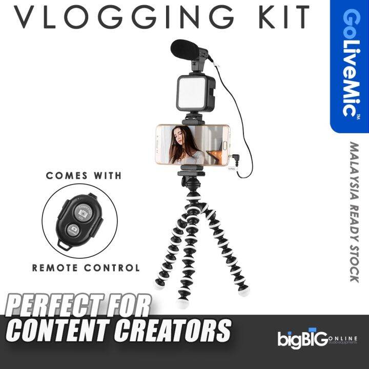 GoliveMic Pro Vlog Kits Octopus for Youtuber, Content Creator, Vlogging ...