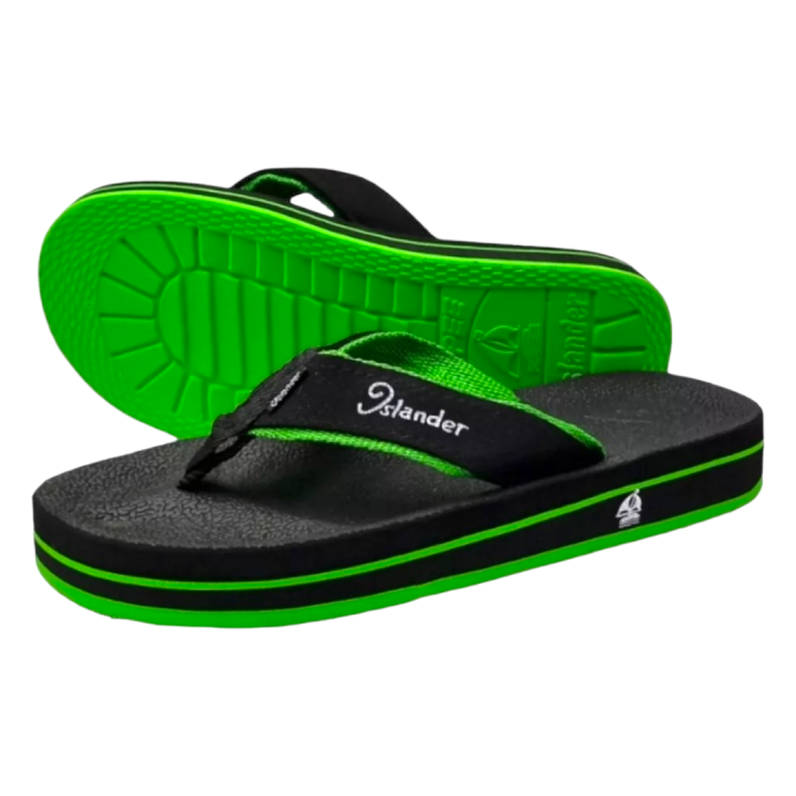 Islander 'Black/Green' Men's 100% Authentic and Original Colored ...