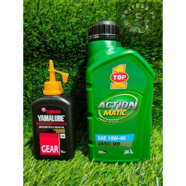 Top 1 action matic 10w40 800ml (Green) w/Gearoil | Lazada PH