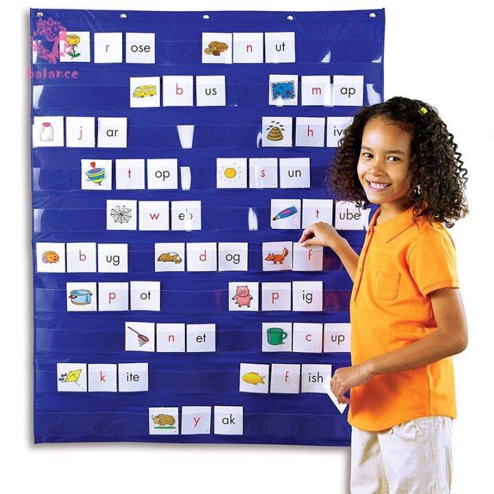 Learning Resources Standard Pocket Chart Education for Home Scheduling ...