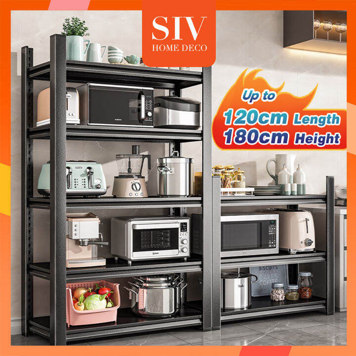 【Extra Strong】SIV Boltless Steel Rack Multipurpose Rack Rak Besi Dapur ...