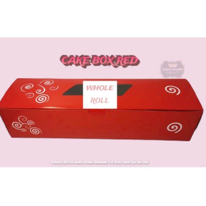 CAKE BOX RED WHOLE ROLL ( 10 PCS ) | Lazada PH