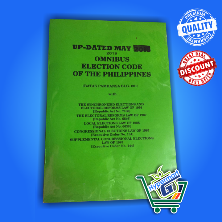 UPDATED MAY 2019 Omnibus Election Code of The Philippines (Batas ...