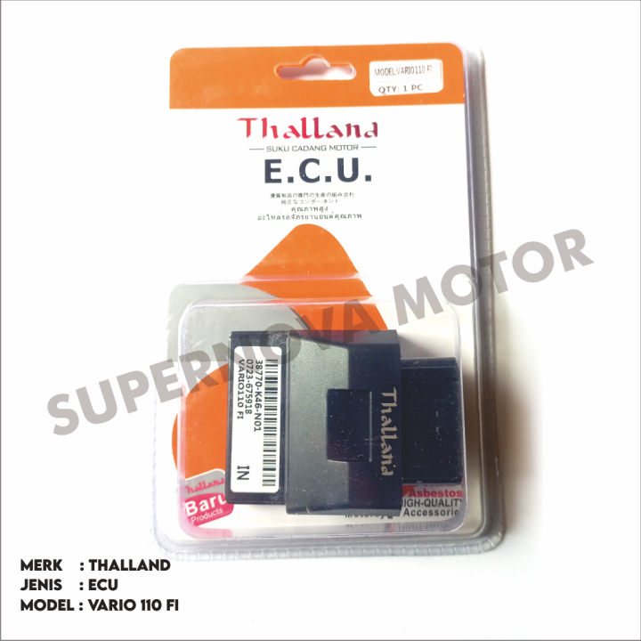 ECU CDI MOTOR MATIC HONDA VARIO 110 FI K46 MERK THALLAND KODE 38870-K46 ...