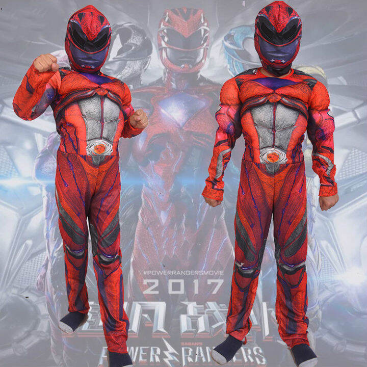 POWER RANGERS ready stock Budak Lelaki Costume Muscle Superhero ...