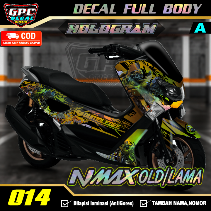 Decal Sticker Yamaha Nmax OLD/LAMA-STICKER HOLOGRAM - 014 Fullbody ...