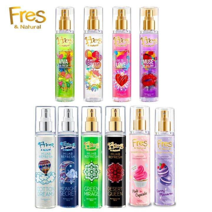 Body Mist Fres and Natural Spray 100 ml / Body Mist Wangi Fres and ...