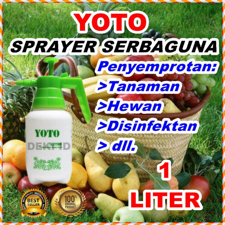 Sprayer Yoto 1 Liter Semprotan Tanaman Hama Burung Taman Disinfektan ...