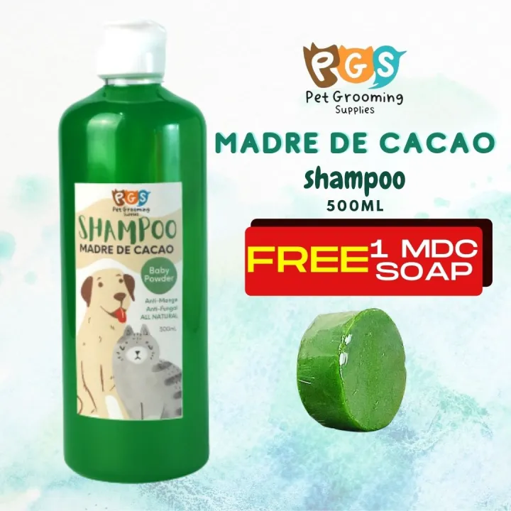 COD PET Shampoo For Dogs Baby Powder Green Scent 500ml with Free 1 MDC ...