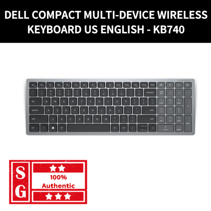 Dell Compact Multi-Device Wireless Keyboard US English - KB740 | DELL ...