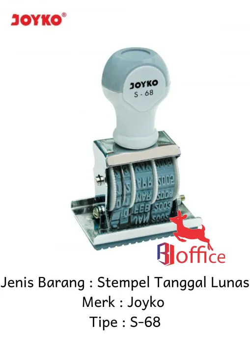 Stempel Tanggal Lunas / Date Stamp Joyko S-68 | Lazada Indonesia