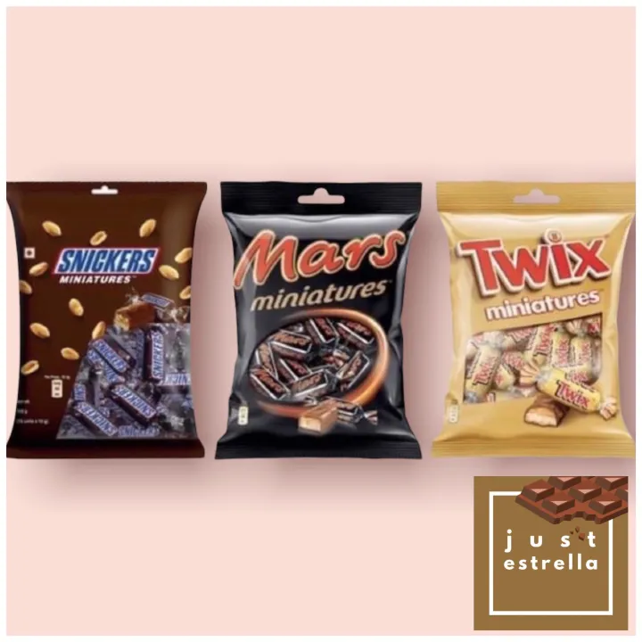 MARS, TWIX, SNICKERS MINIATURE 130G | Lazada PH