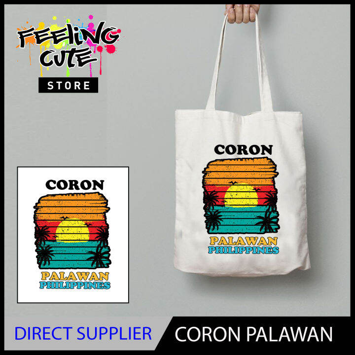 CORON Palawan Design Tote bag Katsa Canvas High Quality | Lazada PH