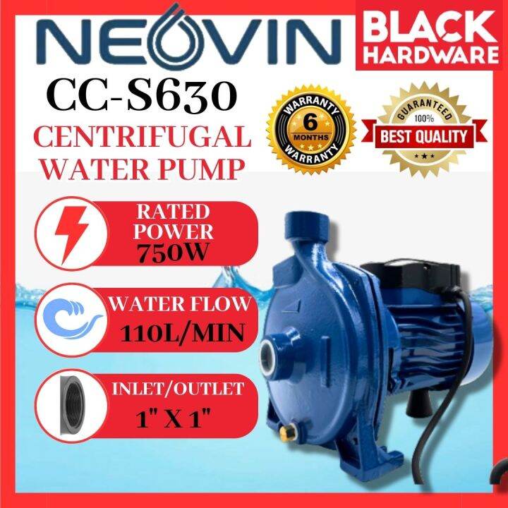 Black Hardware NEOVIN Manual Water Pump Home Centrifugal Pump Mesin Pam ...