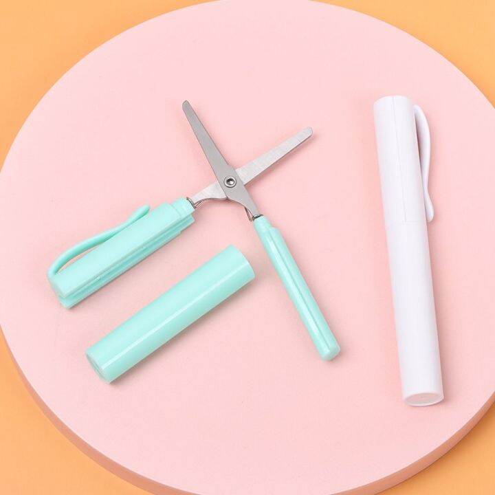 GONUUWGL Children 5 Color Paper-Cutting Office DIY Stationary Kids Pen Shape Scissor Handcraft ...