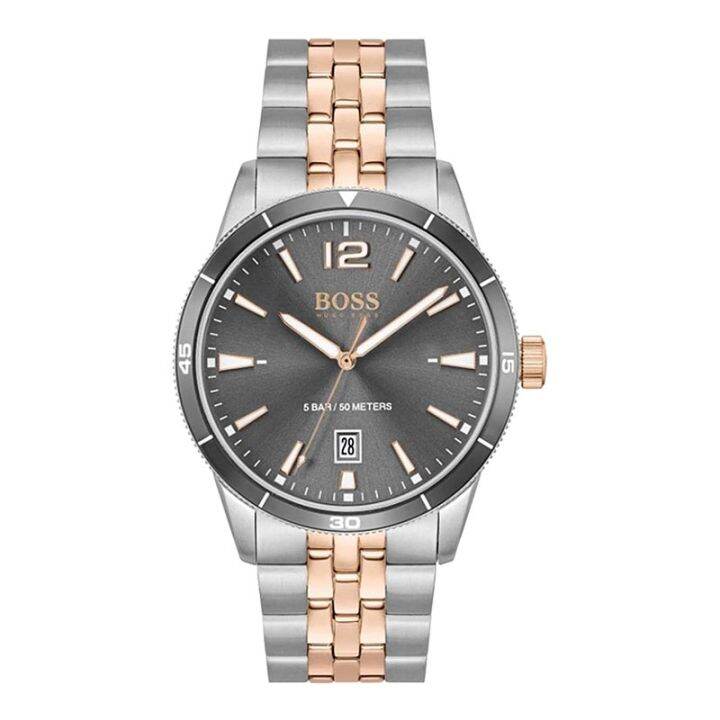 Jam Tangan Pria Hugo Boss Admiral 1513904 Men Chronograph Black Dial ...