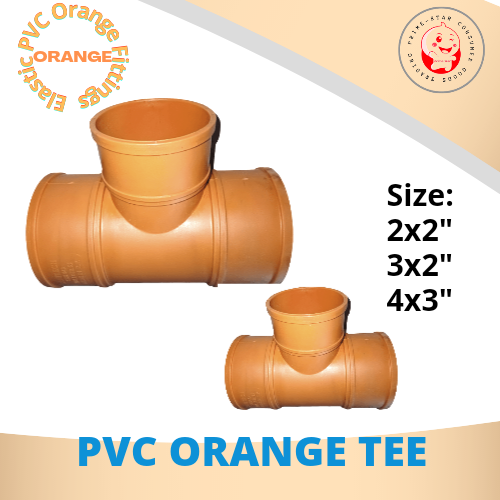 PVC SANITECH ORANGE TEE (2x2, 3x2, 4x3) | Lazada PH