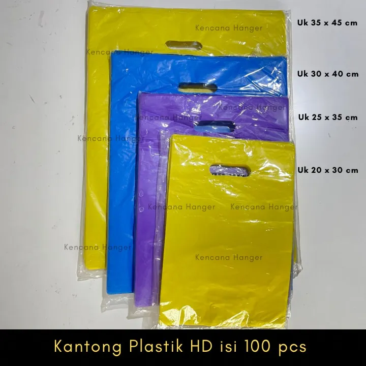 Kantong Plastik HD Bungkus Dengan Plong Packing Online Shop 4 Ukuran ...