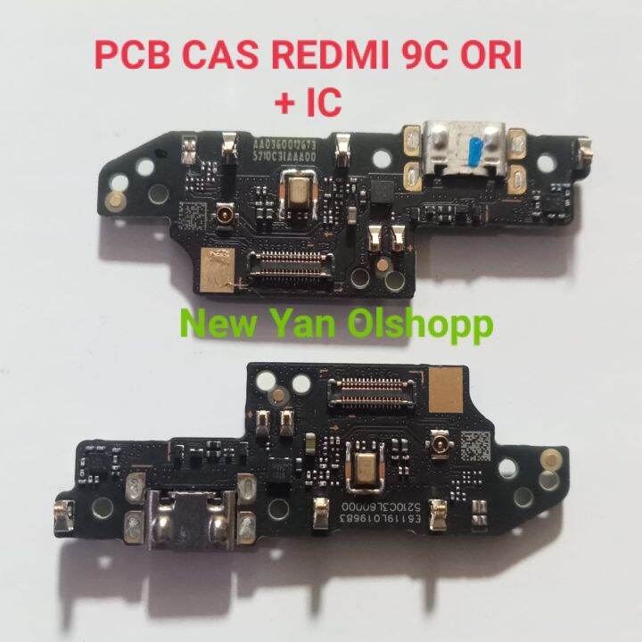 Konektor Charger Xiaomi Redmi 9c Usb Papan Cas Mic Pcb Board Ori With