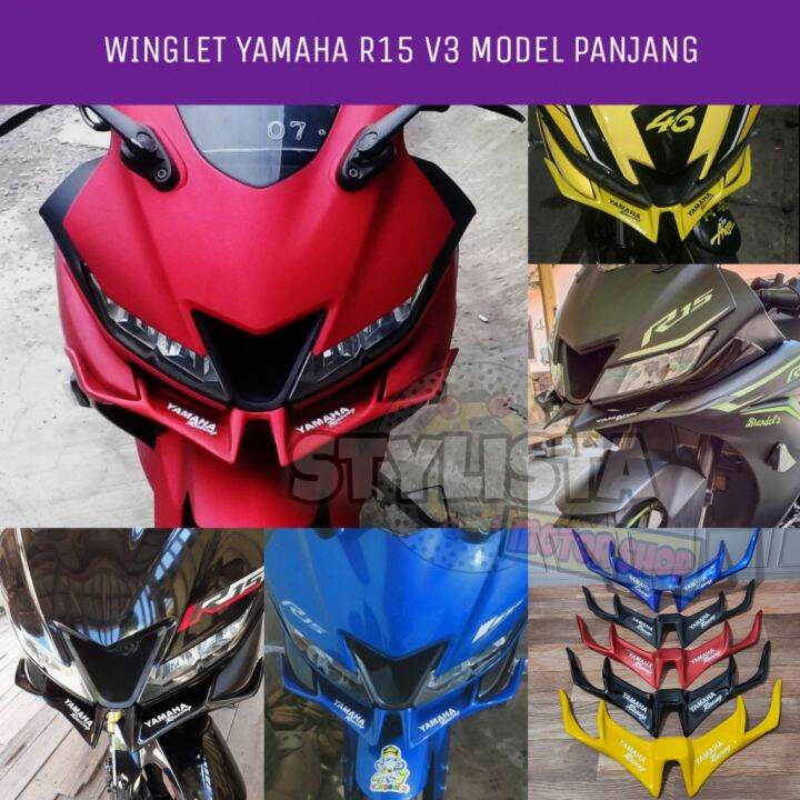WINGLET R15 V3 MODEL PANJANG WINGLET YAMAHA R15 V3 VVA | Lazada Indonesia