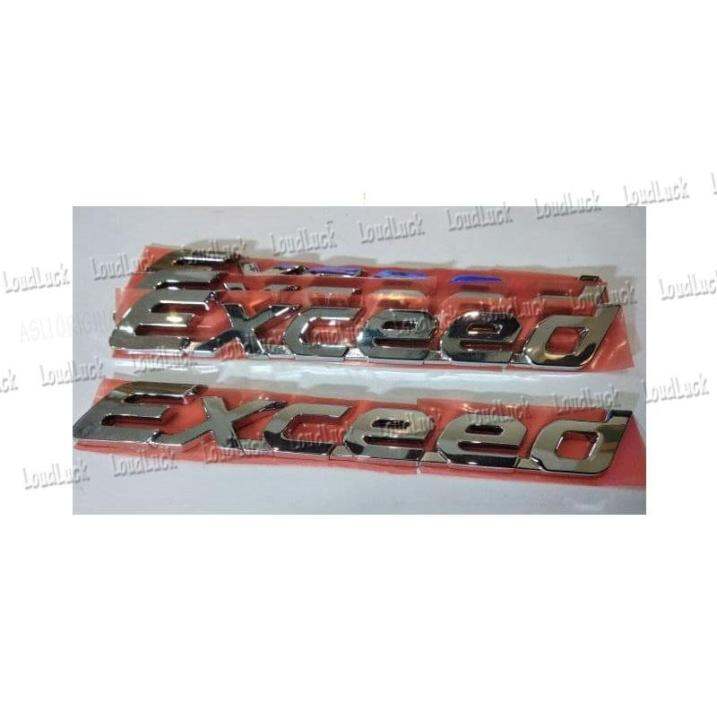 Emblem Logo Tempel tulisan EXCEED Xpander Expander Sticker Stiker Mobil ...