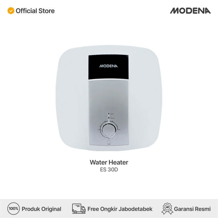 MODENA Electric Water Heater - ES 30D (Kapasitas 30 Liter) | Lazada ...