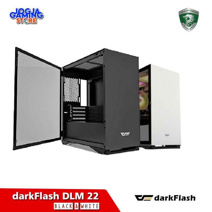 darkFlash DLM22 Luxury M-ATX PC Case - Black | White | Lazada Indonesia