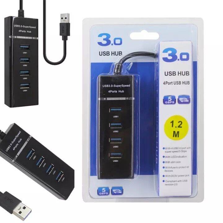 3.0 USB Hub Super Speed 5Gbps 4 Ports 30CM USB Hub | Lazada PH