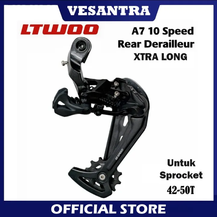 Ltwoo A7 RD 10 Speed Extra Long 42T - 50T Setara Shimano Deore | Lazada ...