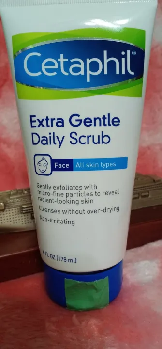 Cetaphil Extra Gentle Daily Scrub, Exfoliating Face Wash For Sensitive and All Skin Types, 6Oz ...