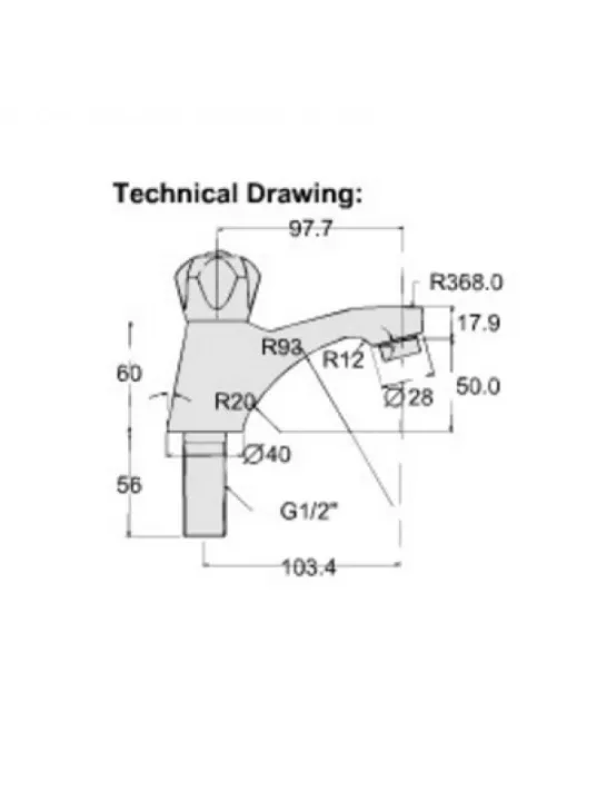 DOE PT80 Basin Pillar Tap with Arrowline Handle / Pili Air | Lazada
