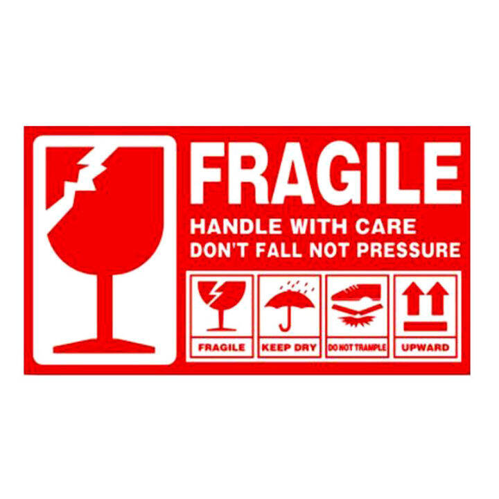 Fragile Sheet Sticker Handle With Care Warning Label Stickers Express ...