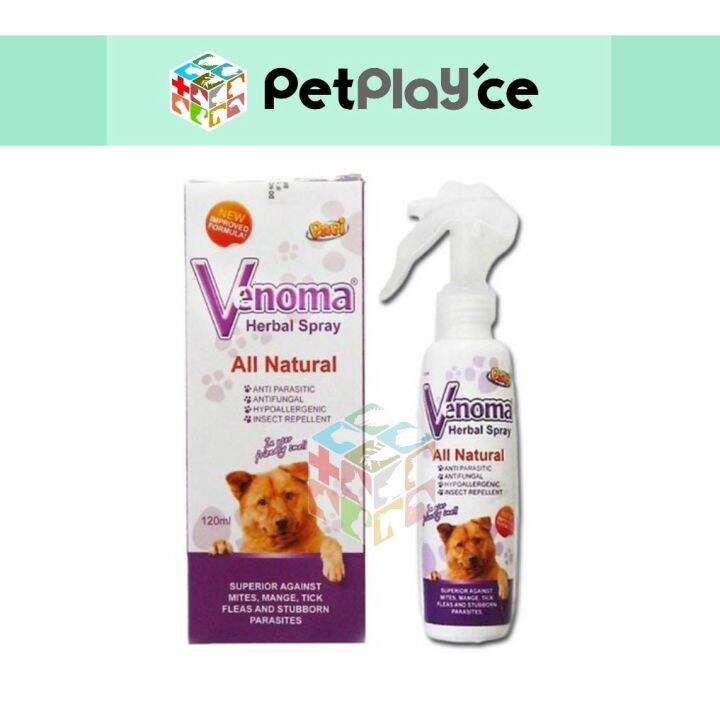 Venoma Herbal Anti Tick and Fleas Liquid Spray 120mL Papi | Lazada PH