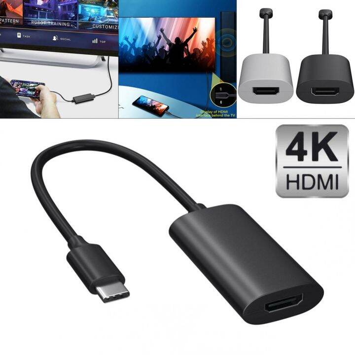 T1 TypeC TV Stick 4K Smart TV Dongle Switching Same Screen Devices Wire ...