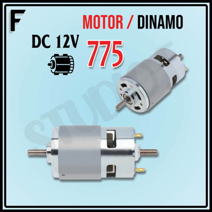 DINAMO DC 775 795 895 MOTOR LISTRIK 12V - 24V 12 V - 24 V HIGH TORSI ...
