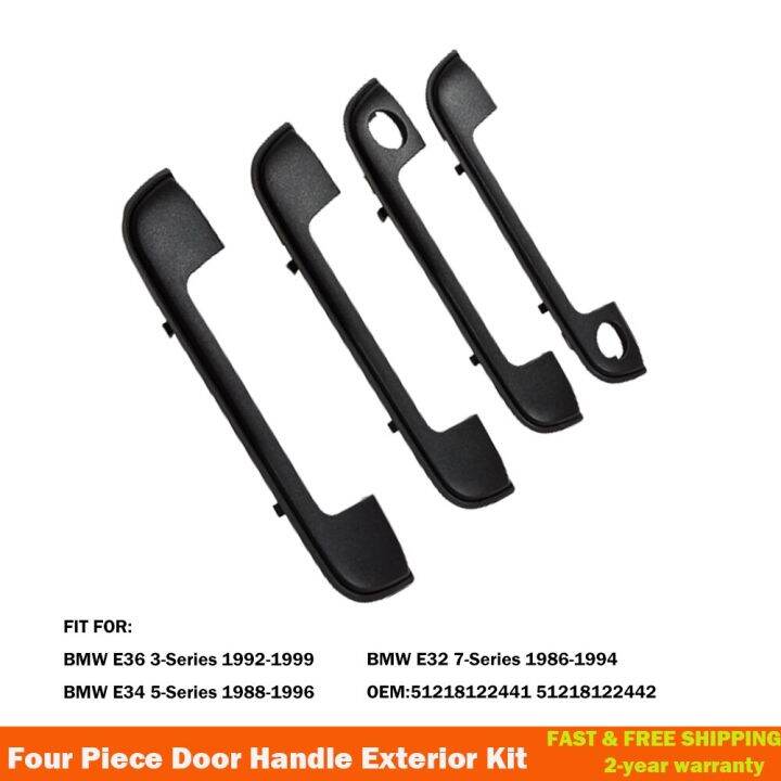 51218122441 51218122442สำหรับ BMW E36 E34 E32 3 5 7 Series 4ชิ้นมือจับ ...
