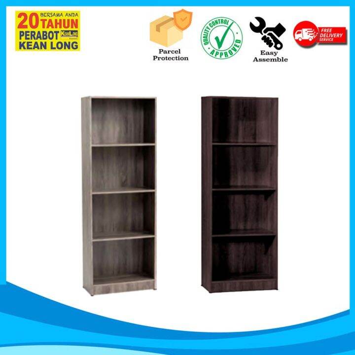 HL Almari 4 Petak Terbuka / Rak Buku / 4 Compartment File Cabinet ...