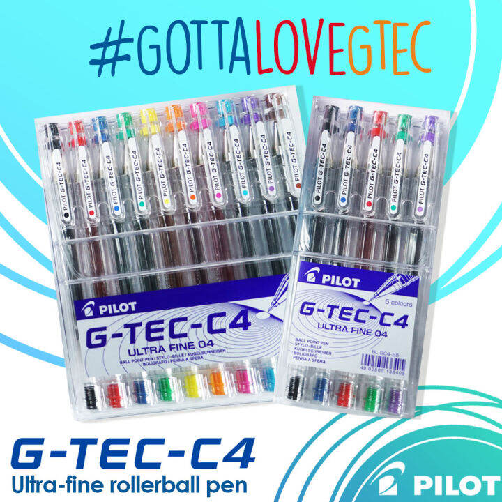 Pilot G-Tec C4 set of 10 colors & 5 colors | Lazada PH
