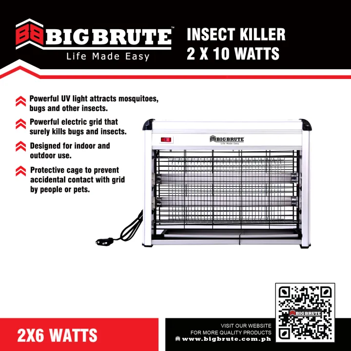 Big Brute 2x10W (LARGE) Insect Mosquito Killer Electric Insect Killer ...