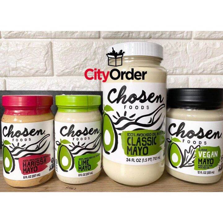 【Food】 CHOSEN FOODS FLAVORED Avocado Oil Mayo; Traditional 710ml ...