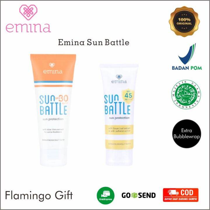 Emina Sun Battle SPF 30 PA+++ 60 ml / Sun Battle SPF 45 PA+++ 30 ml ...