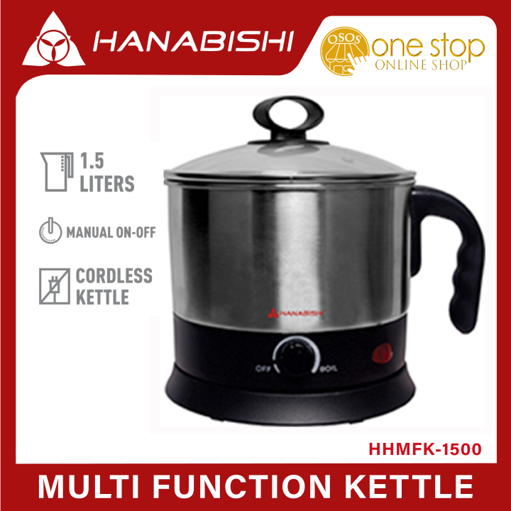 Hanabishi Original Multifunction Electric Kettle Cooker 1.5L HHMFK-1500 ...
