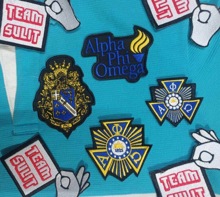 alphaphiomega apo patch embroidery logo badge emblem Apo coat of arms ...