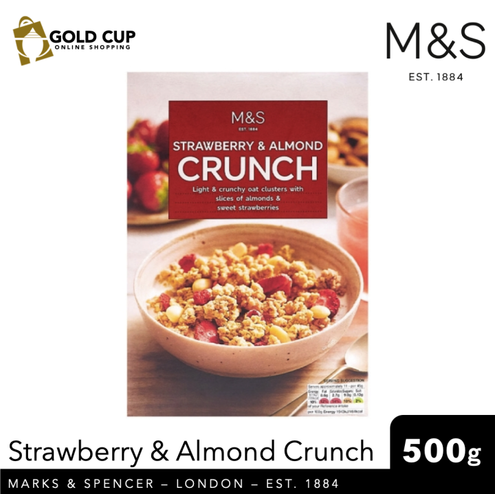 Marks & Spencer Food Strawberry & Almond Crunch 500g (Breakfast Cereals) | Lazada PH
