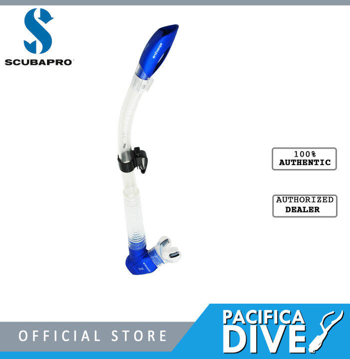 SCUBAPRO, Spectra Snorkel Clear/Blue | Lazada PH