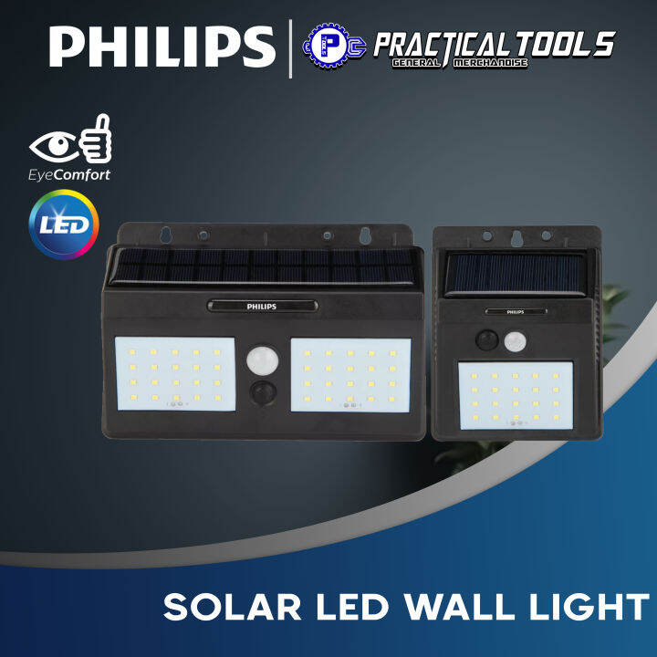PHILIPS ESSENTIAL SMARTBRIGHT SOLAR LED WALL LIGHT DAYLIGHT | Lazada PH
