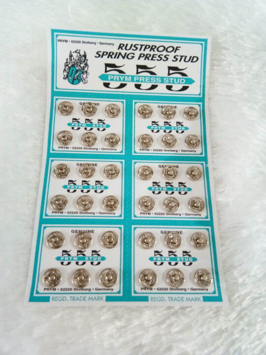 Kancing Cetet Jepret 555 8 mm Per Lembar | Lazada Indonesia